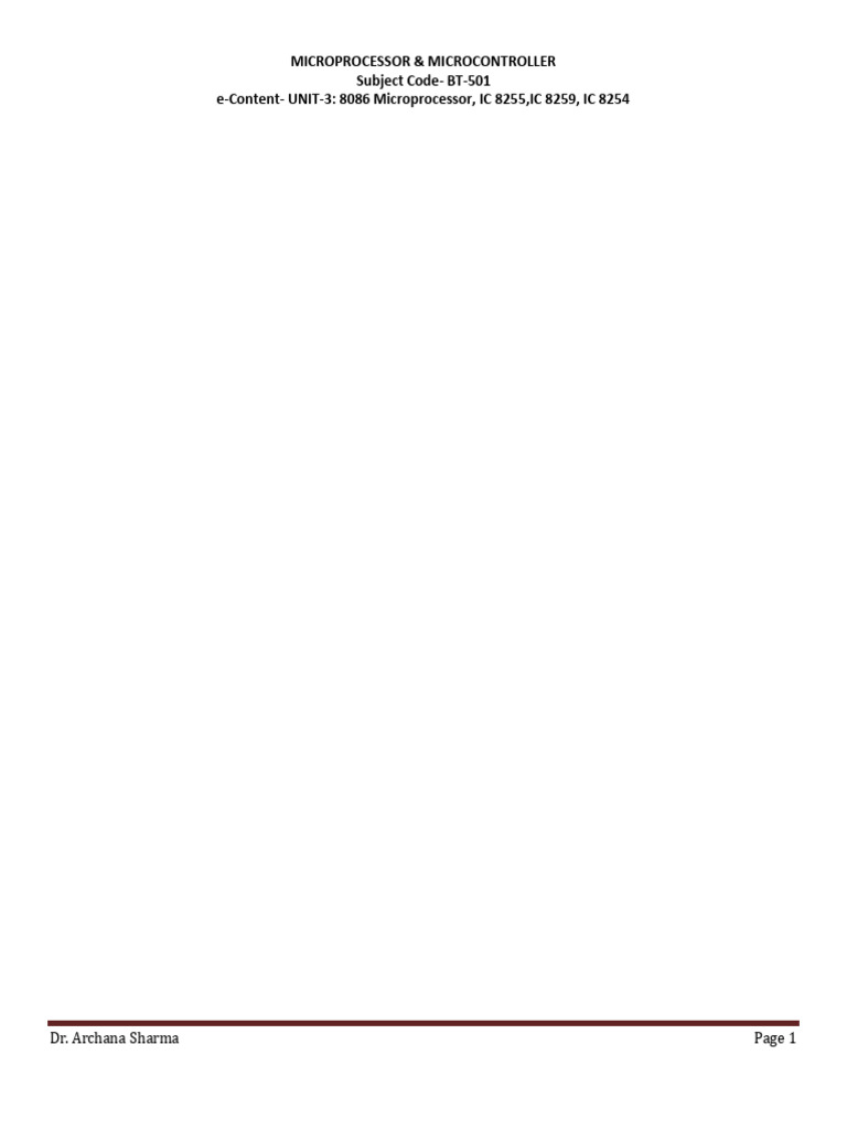 Unit3 MP&MC | PDF | Integrated Circuit | Central Processing Unit