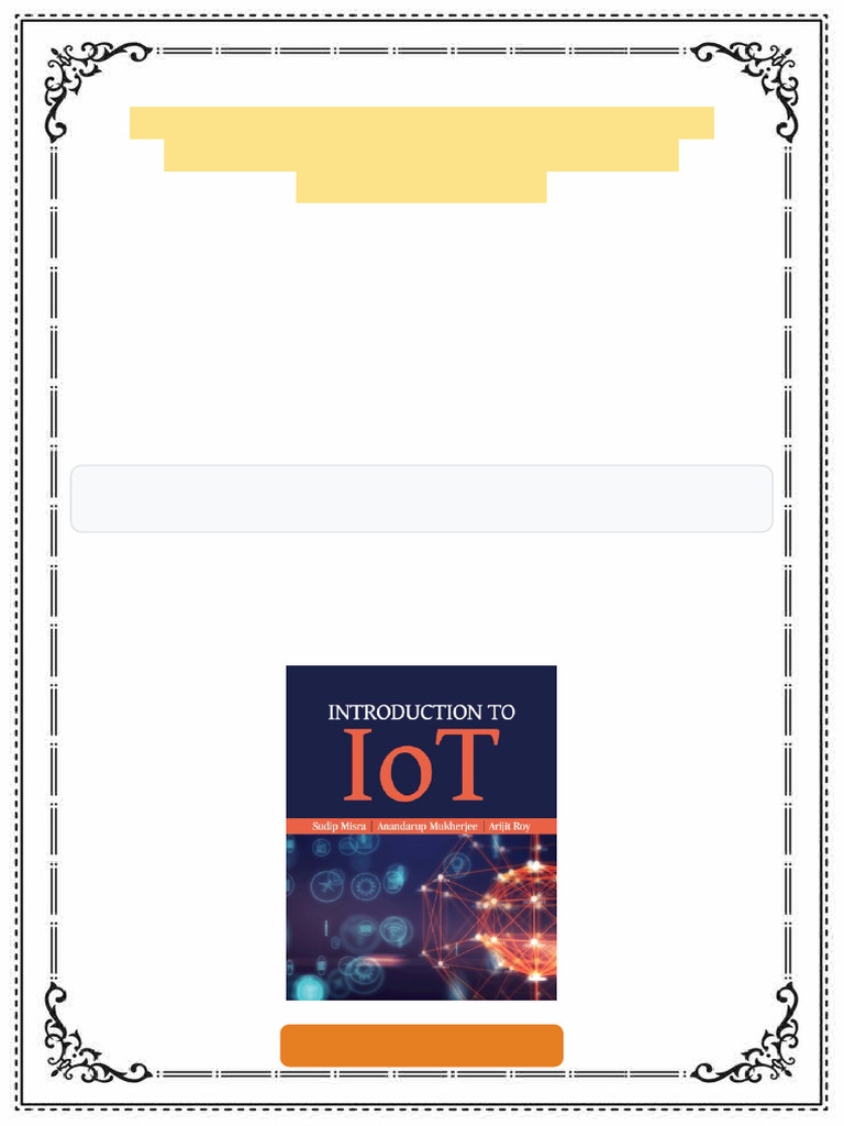 Introduction to IoT 1st Edition Misra Mukherjee Roy eBook linkable pdf | PDF | Computer Network ...
