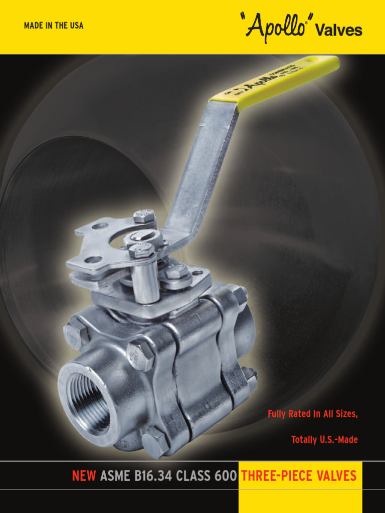 Apollo Three-Piece Valve | PDF | Legal Liability | Valve