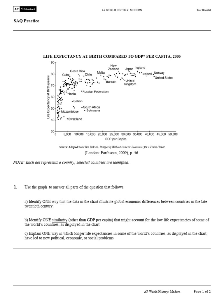 20th Century SAQ Practice | PDF | Air Pollution | Pollution