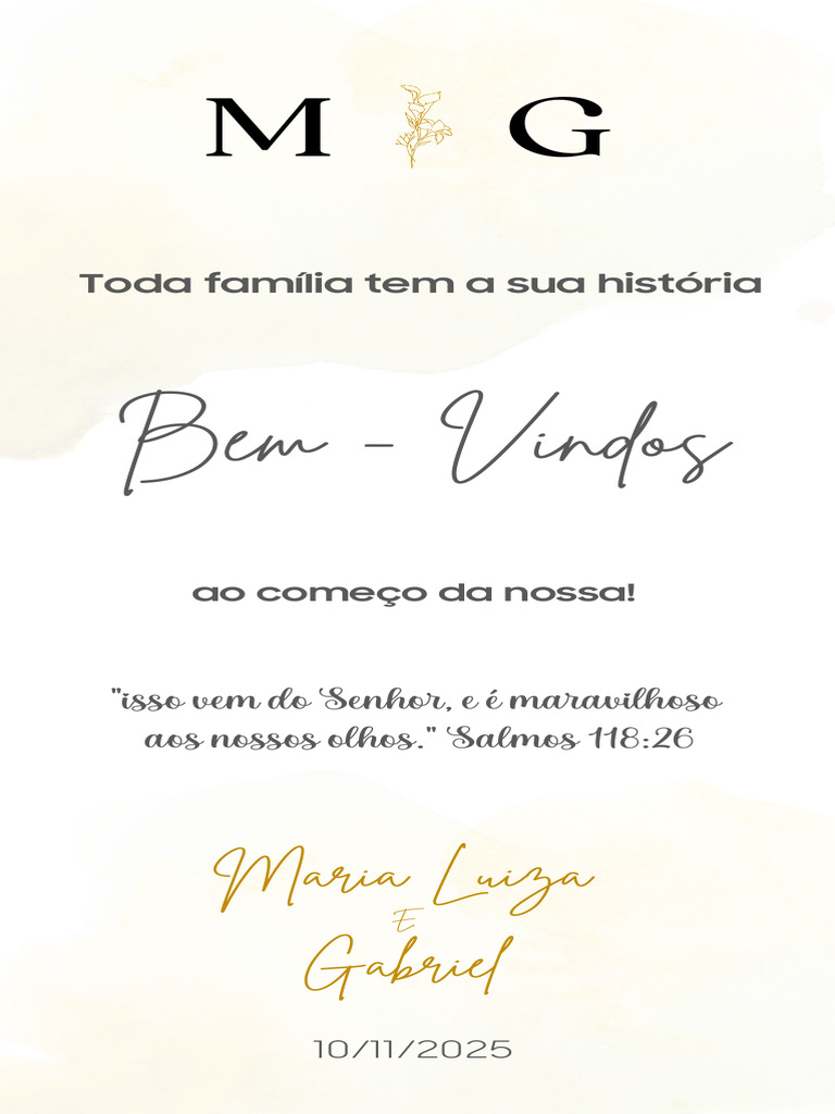 História da Família Maria Luiza e Gabriel | PDF