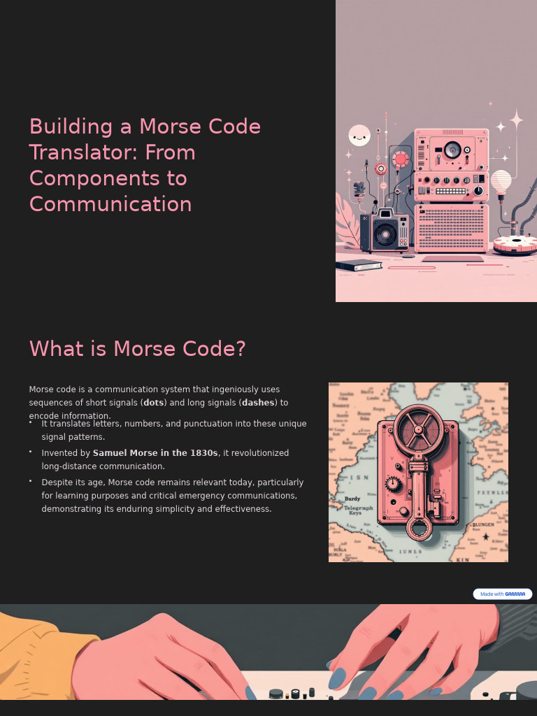 Morse Code Translator Project Guide | PDF | Communication | Arduino