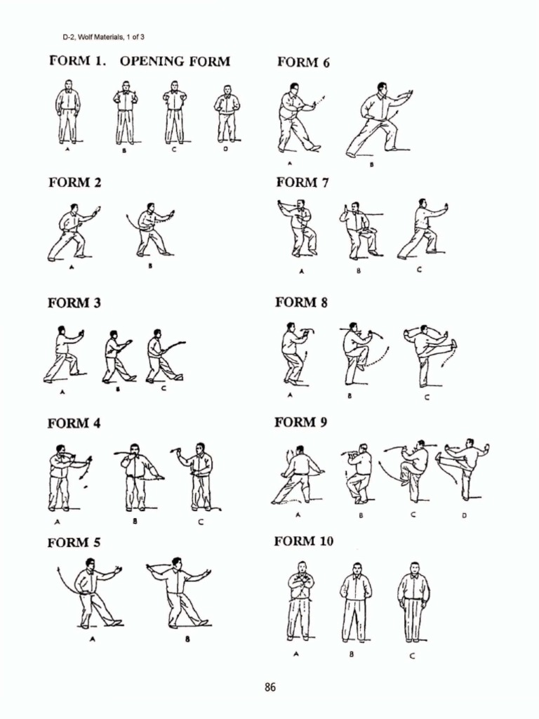 Simplified Tai Chi 10 Form | PDF | Anatomical Terms Of Motion | Foot