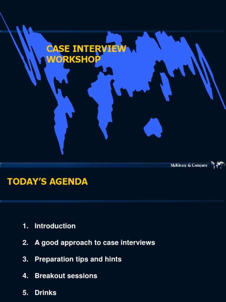 McKinsey Case Interview Workshop Guide | PDF | Inventory | Business