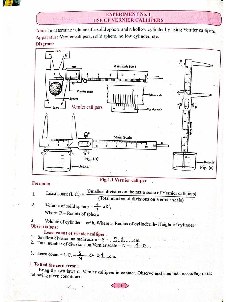 Physics Practicals 11 Sci Readings | PDF