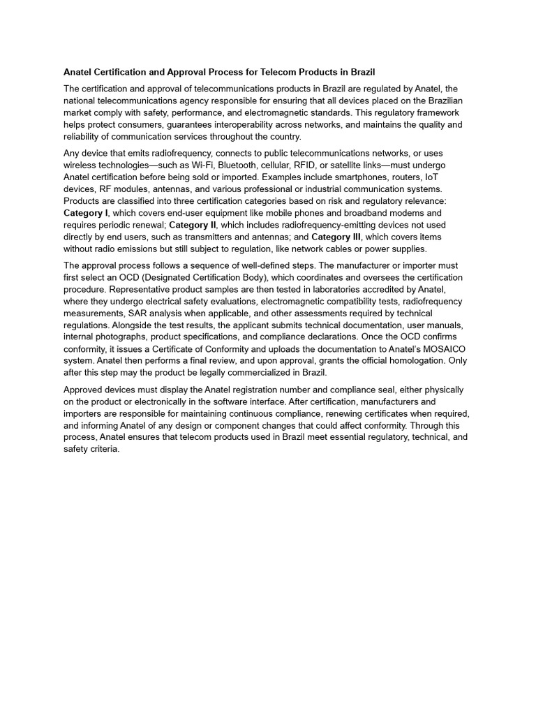 Telecom Product Certification | PDF | Telecommunications | Certification