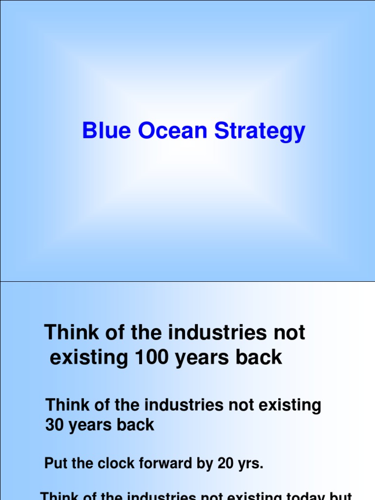 Blue Ocean Strategy | PDF | Strategic Management | Business Economics