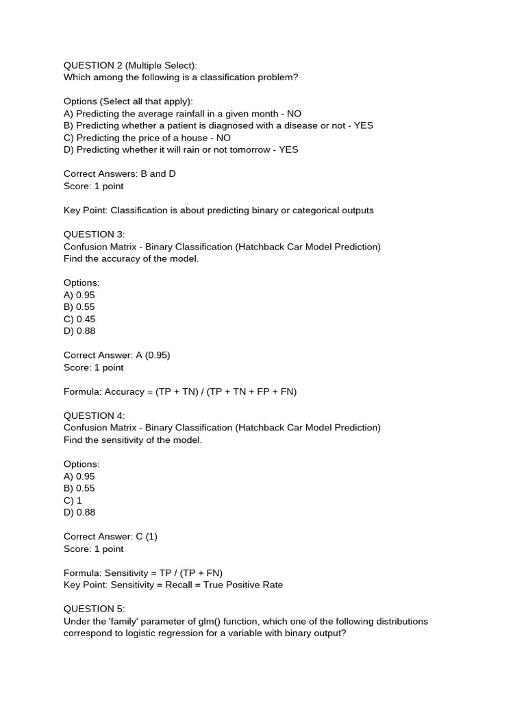 NPTEL Data Science For Engineers - Week 8 - Assignment 8 | PDF ...