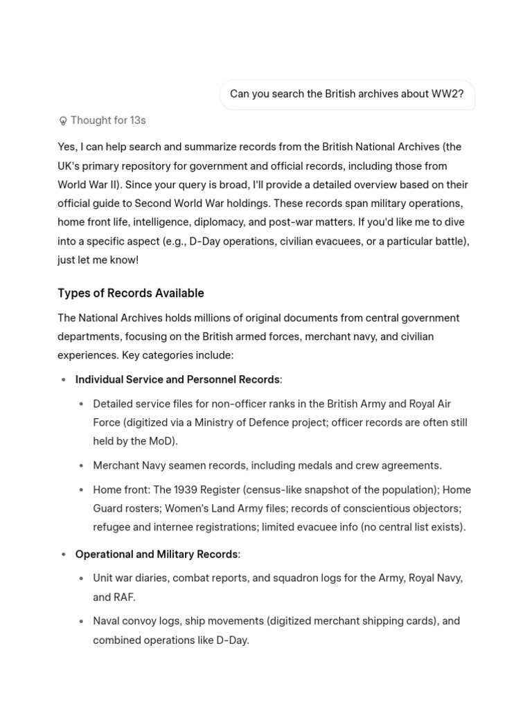 British Archives on WW2 Records Access | PDF | Extermination Camp ...
