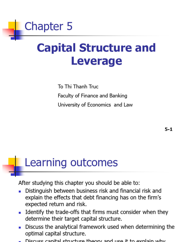 Chapter 5 Leverage & Capital Structure - V2 FM14 | PDF | Capital ...