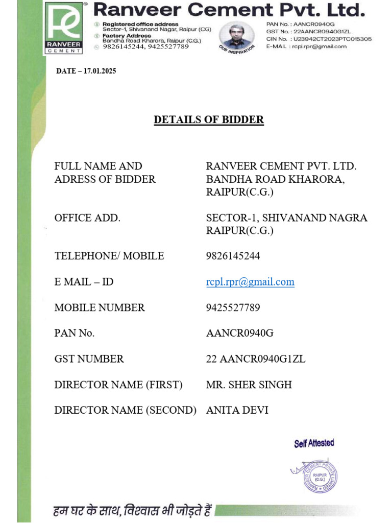 Details of Bidder | PDF