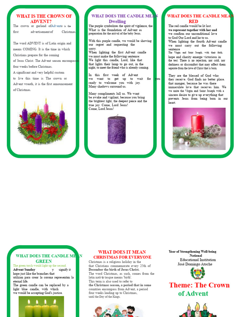 ADVENT WREATH TRIPTYCH | PDF | Advent | Christmas