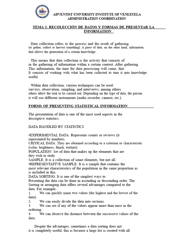 Class 2. Data Collection | PDF | Cartesian Coordinate System | Chart