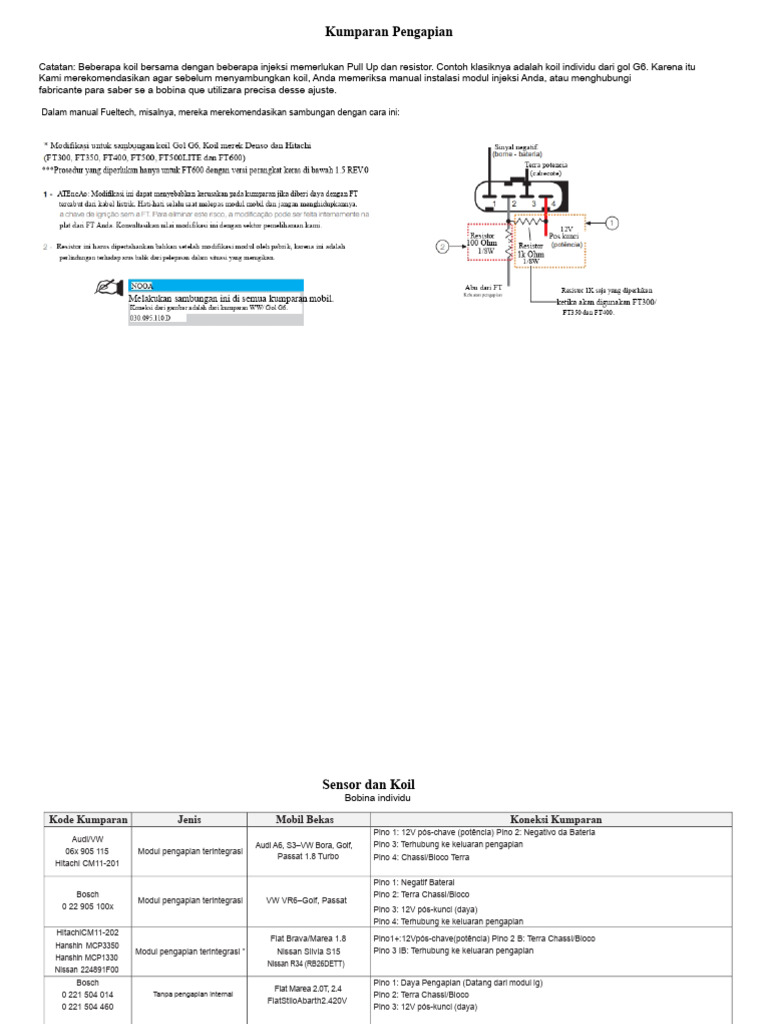 Skema Koneksi Sensor | PDF