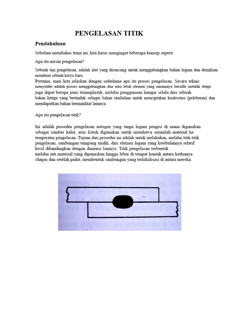 pengelasan titik | PDF