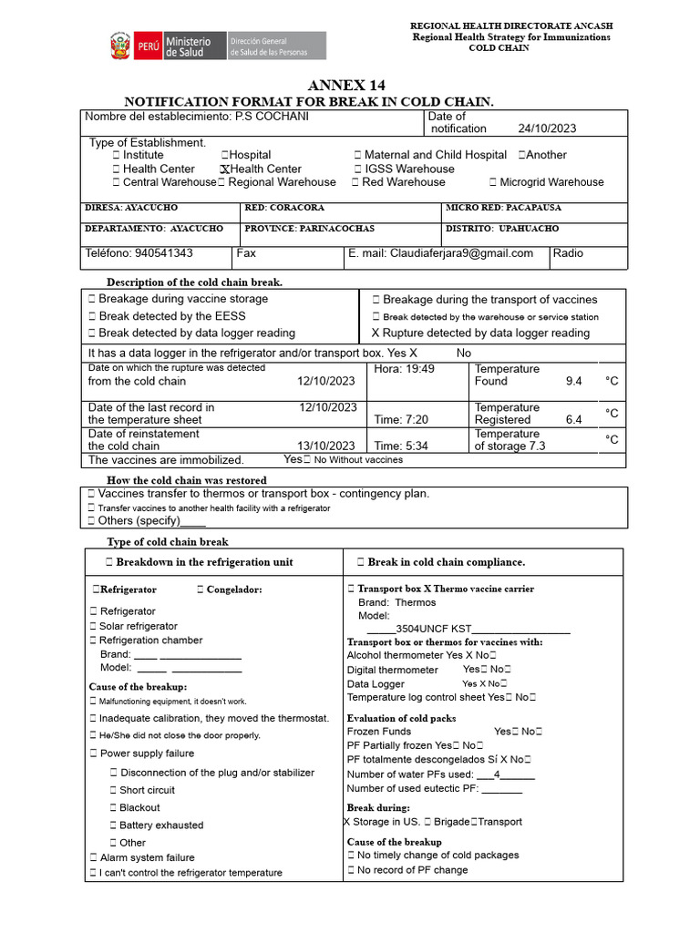 Cold Chain Break Notification for Vaccines | PDF | Engineering ...