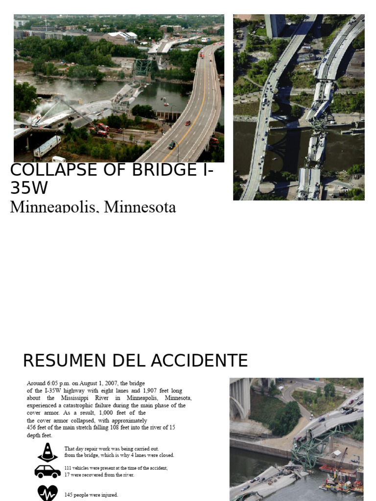 COLLAPSE OF THE I-35W BRIDGE (Minneapolis, Minnesota) | PDF | Bridge ...