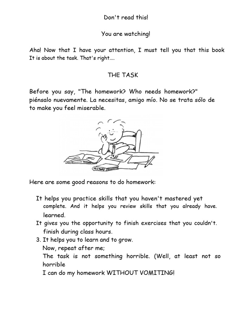 HOW TO DO HOMEWORK WITHOUT VOMITING 28 Pages | PDF | Foods | Homework