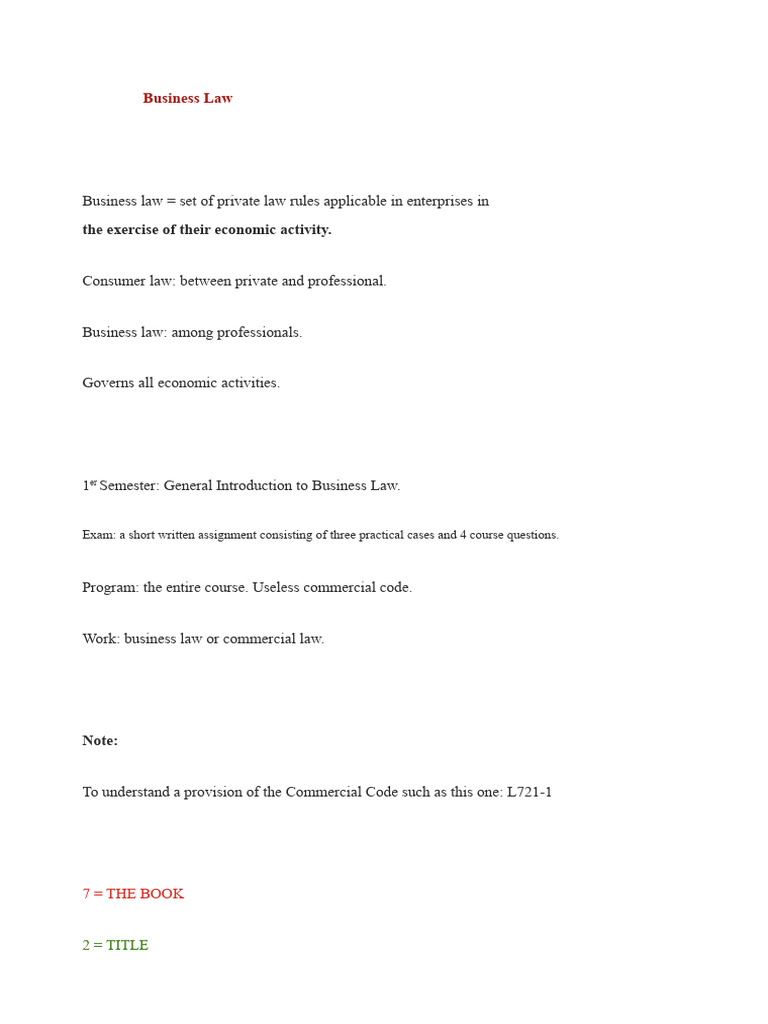 Business Law Complete Course | PDF | Arbitration | Judge