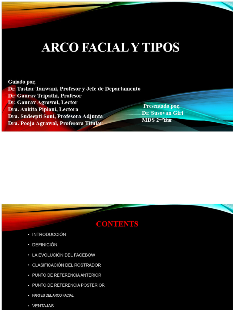 Arco Facial: Tipos y Funciones en Odontología | PDF | Anatomía humana ...