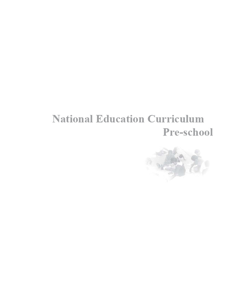 National Pre-Primary Education Curriculum | PDF | Learning | Pedagogy