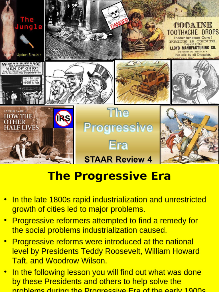 Eoc Staar Review 04 The Progressive Era | PDF | Muckraker | People's ...
