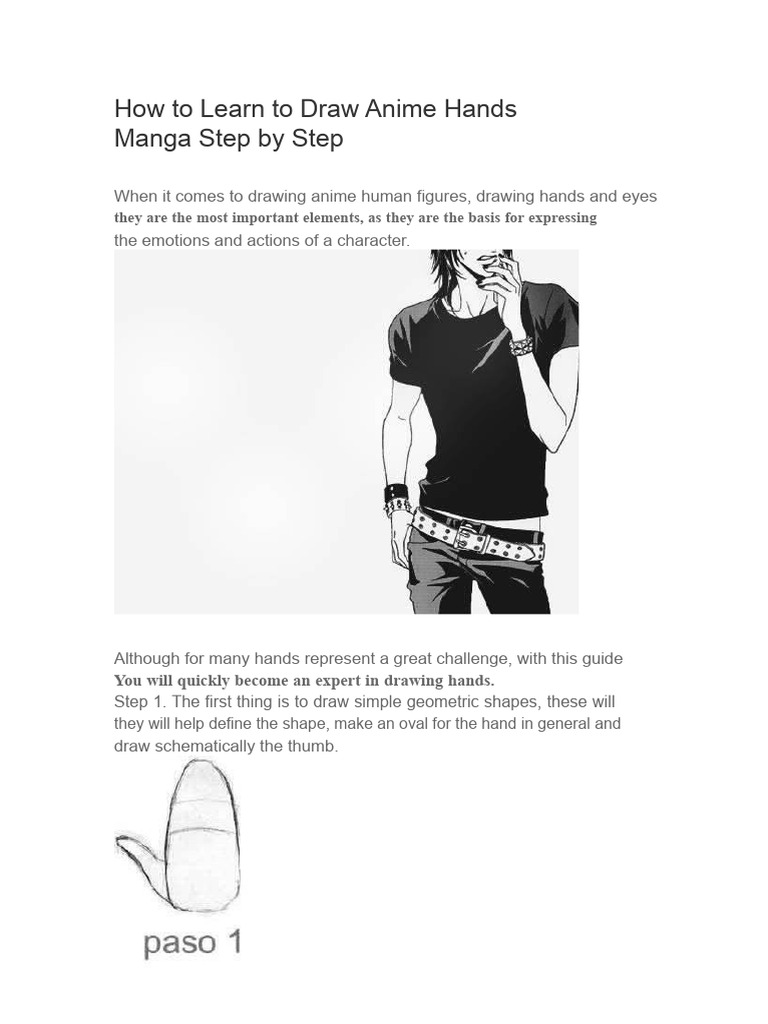 Mastering Anime Hand Drawing Techniques | PDF | Drawing | Anime