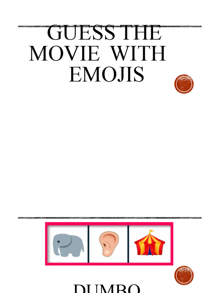 Guess The Movie With Emojis | PDF