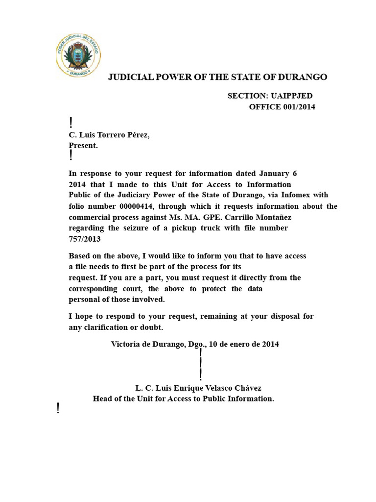 Response To Information Requests | PDF | Court System Of Canada | Judge