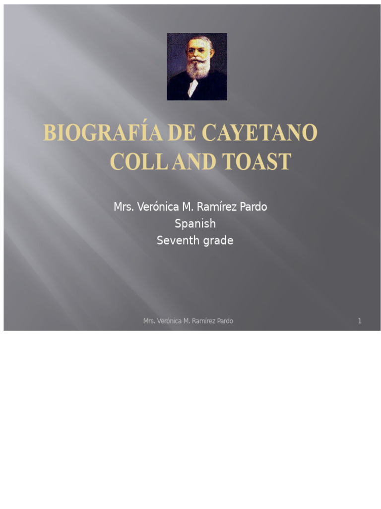 Cayetano Coll y Toste: Puerto Rican Historian | PDF