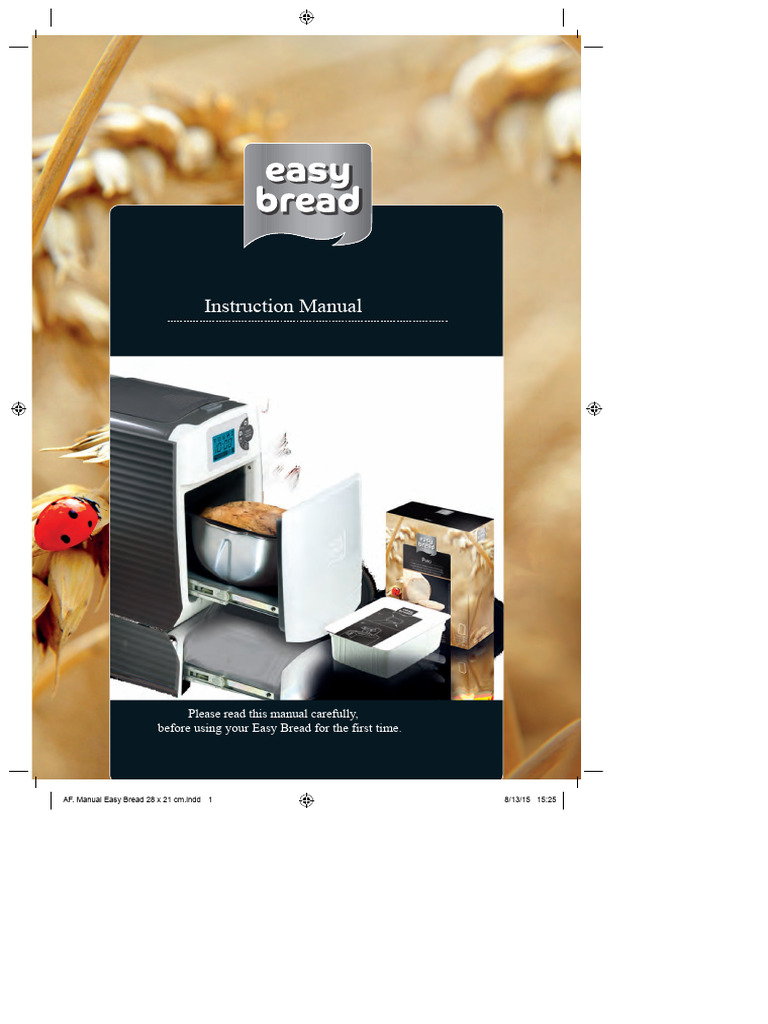 Easy Bread Machine Instruction Manual | PDF | Waste | Waste Management
