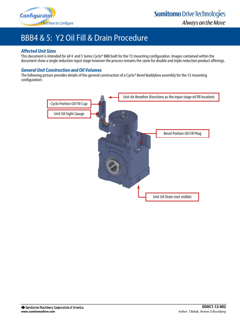 BBB4 & 5 Y2 Oil Fill & Drain Procedure | PDF | Mechanical Engineering