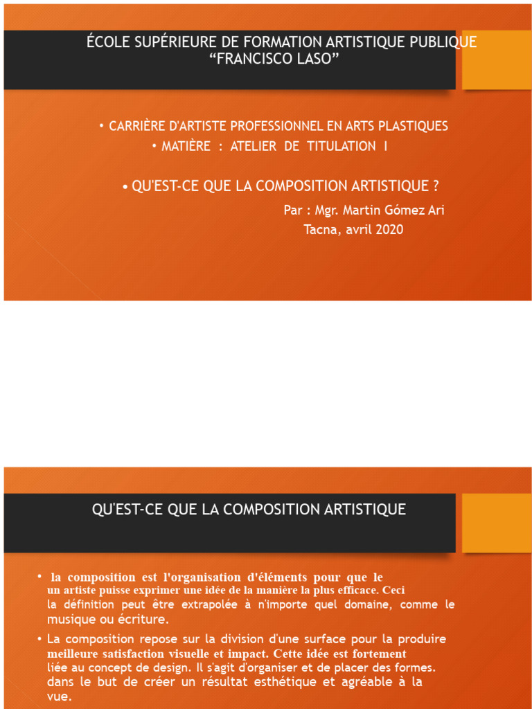 Comprendre la Composition Artistique | PDF | Compositions musicales ...