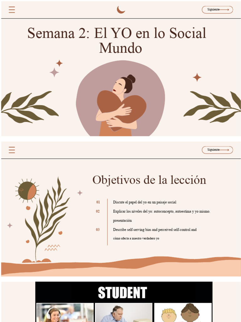 LECCIÓN 2_ El YO en el Mundo Social | PDF | Autoestima | Parcialidad
