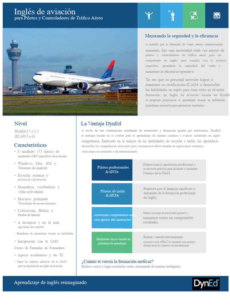 Inglés Aeronáutico para Pilotos y Controladores | PDF | Control de ...