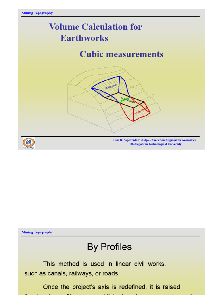 Chapter 9 Profiles and Volume Calculation | PDF | Volume | Geometric Shapes
