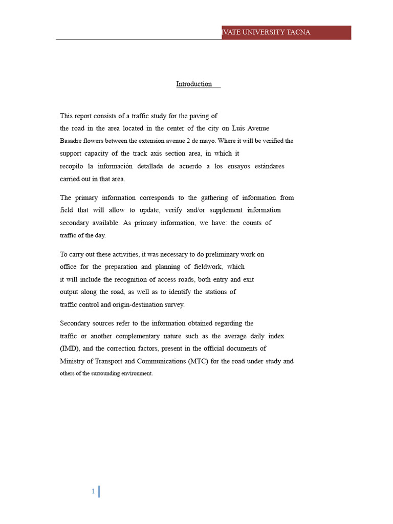 274098912-traffic-count-report.docx | PDF | Truck | Vehicles