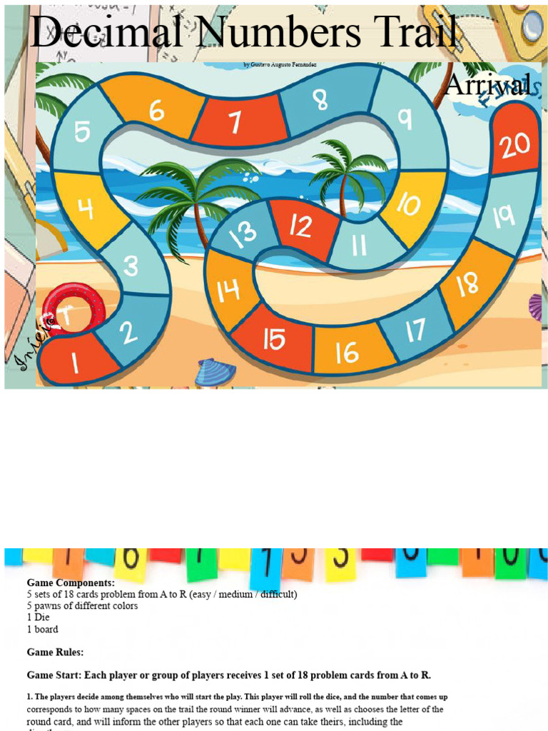 Decimal Numbers Board Game Rules | PDF | Numbers