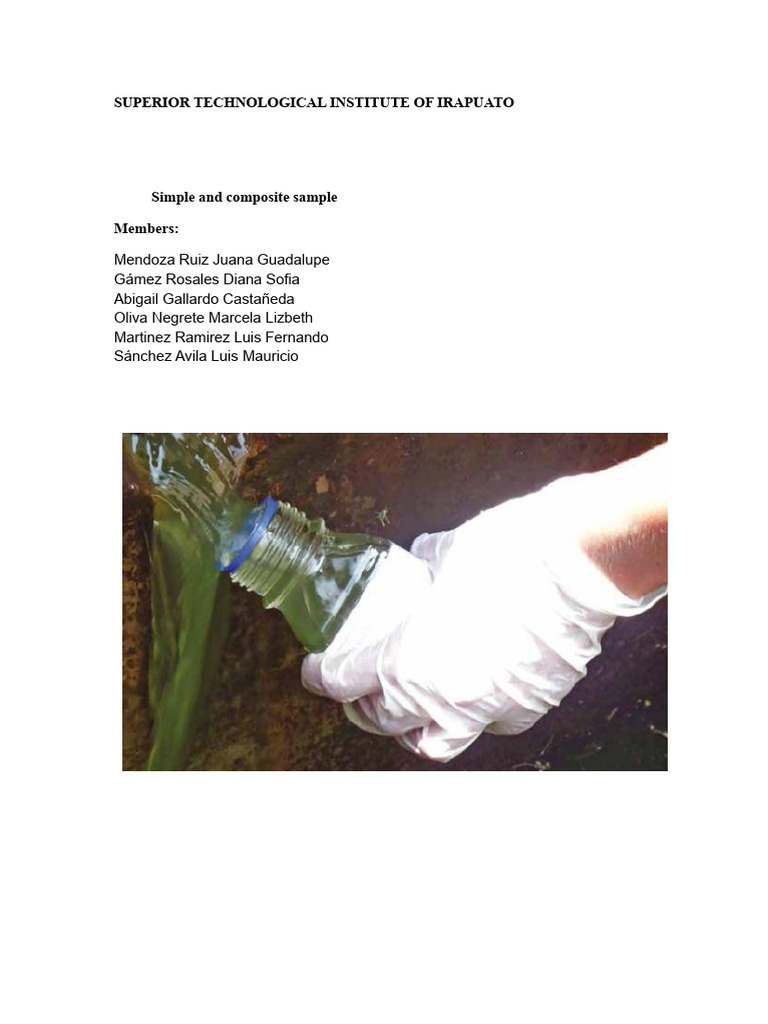 Wastewater Sampling Techniques Guide | PDF | Water | Sewage Treatment
