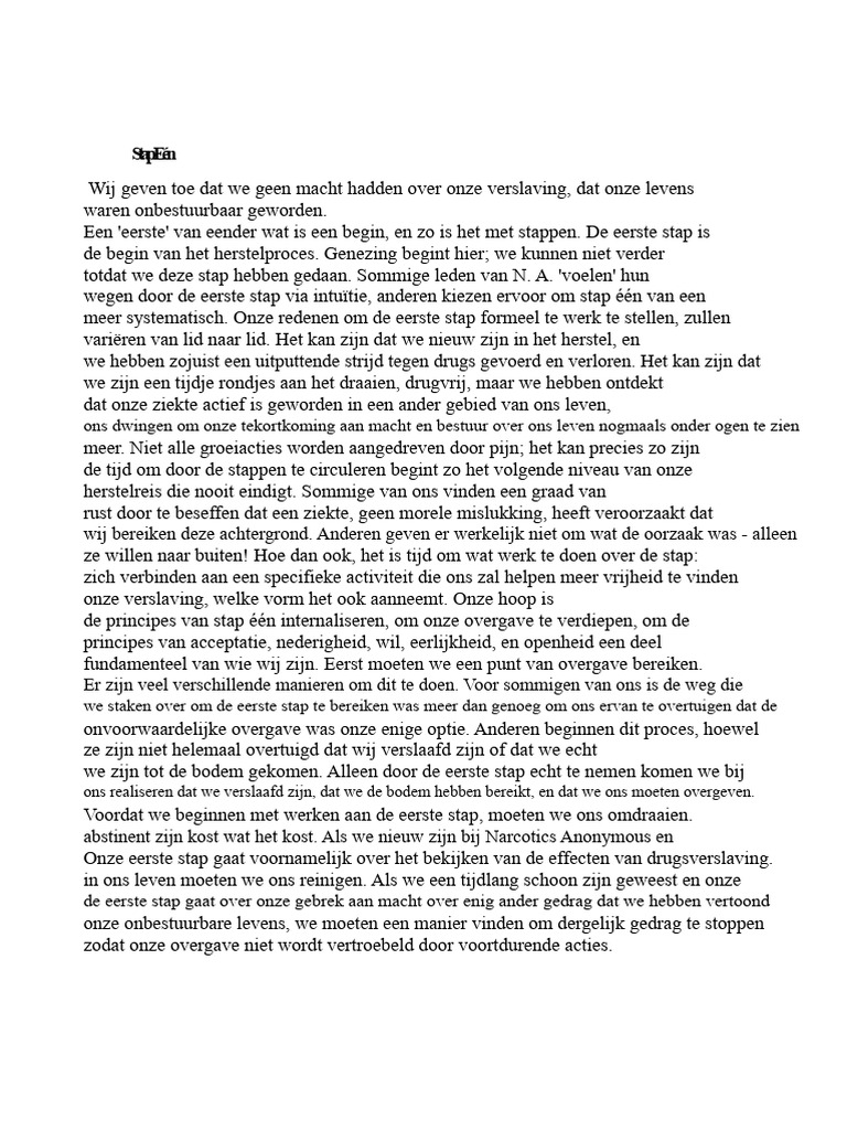 gids voor het werken met de twaalf stappen | PDF