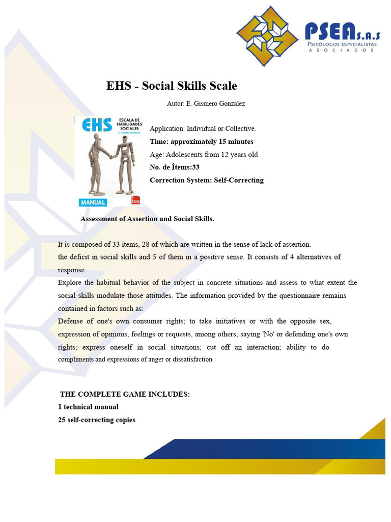 EHS-Social-Skills-Scale | PDF