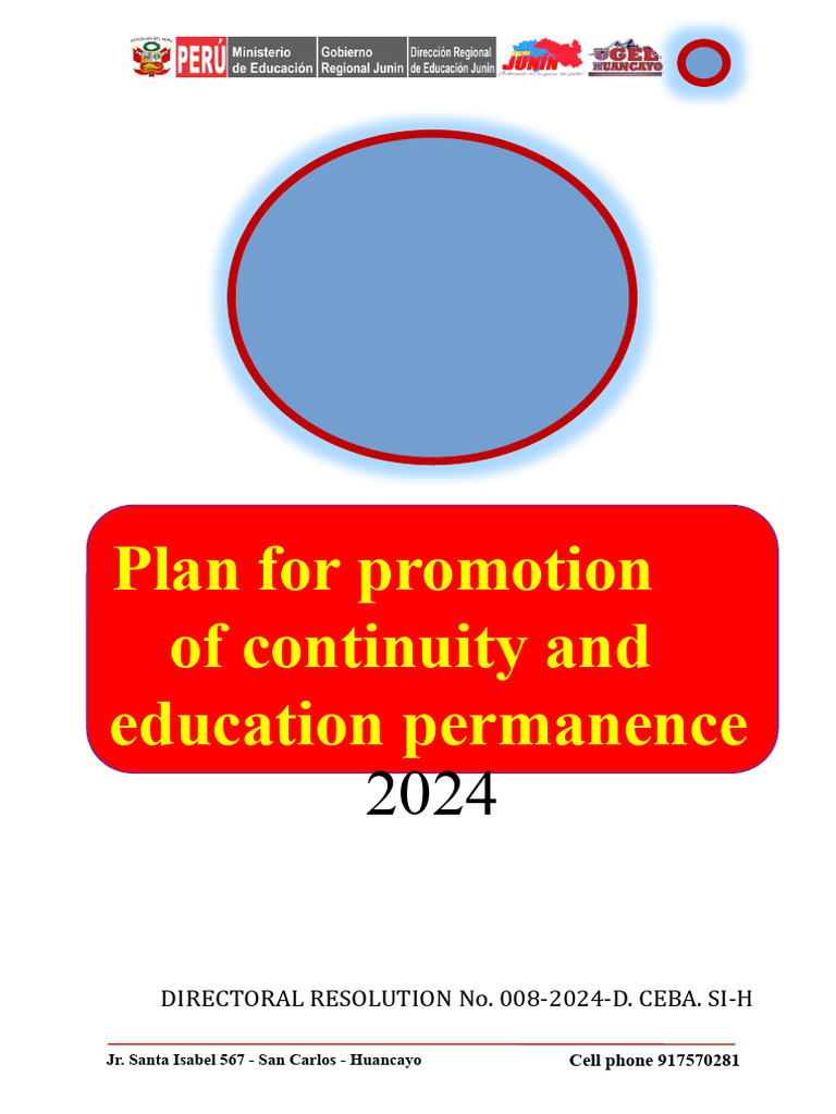 2024 Education Continuity Promotion Plan | PDF | Learning
