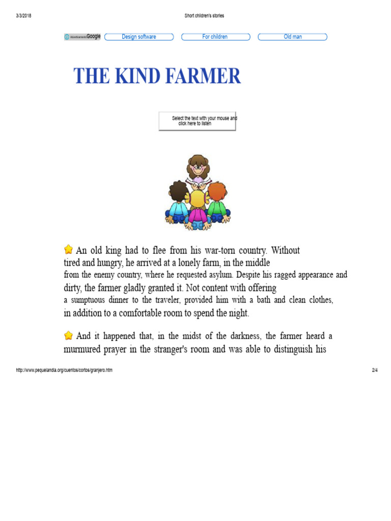 Short Children's Stories | PDF