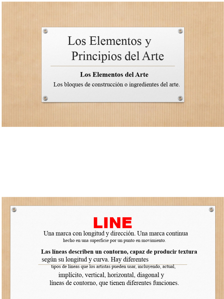 Los Elementos y Principios Del Arte | PDF | Color | Composición (artes ...