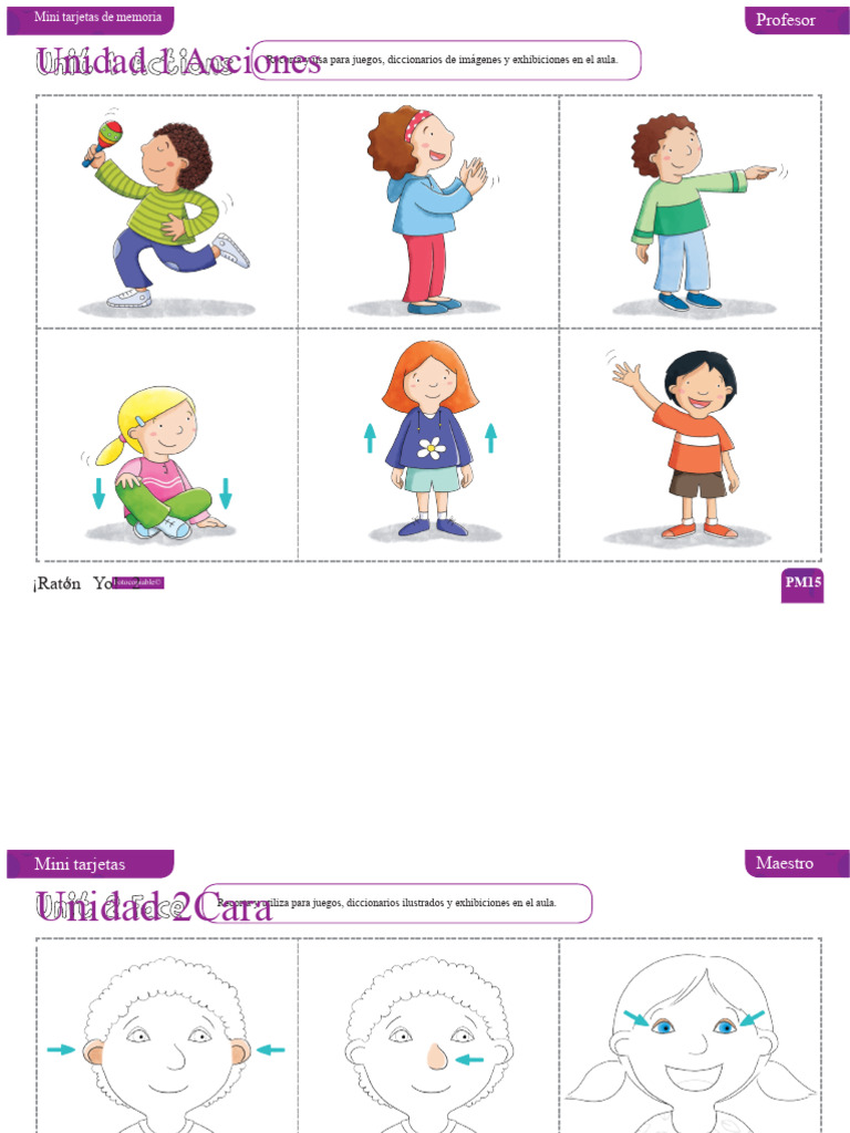 Mam2 TRD Mini Tarjetas Didácticas | PDF