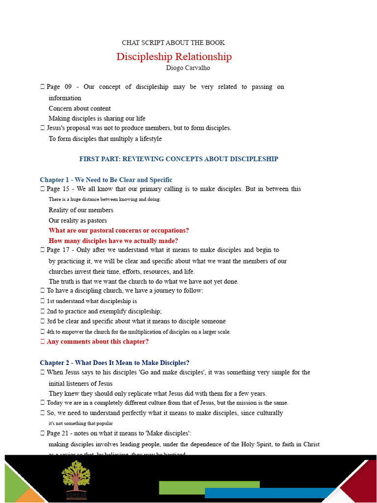 discipleship relationship | PDF | Disciple (Christianity) | Jesus