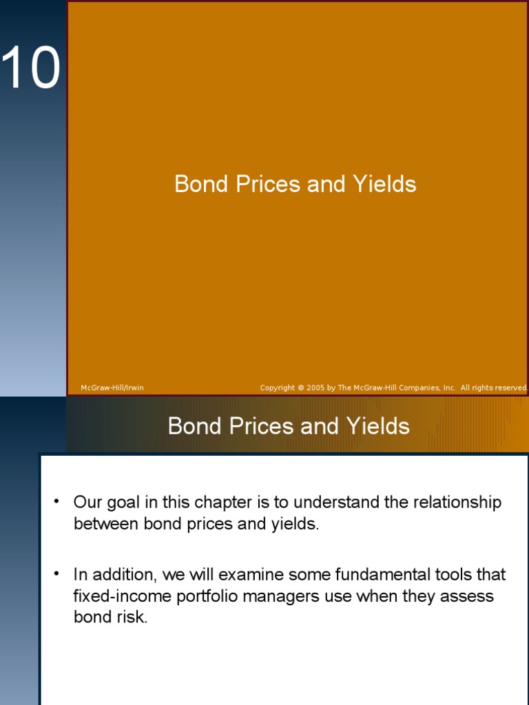 Bond Prices and Yields: Mcgraw-Hill/Irwin | PDF | Bond Duration | Bonds ...