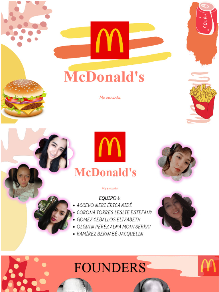 McDonald's Presentation | PDF | Mc Donald's | Fast Food
