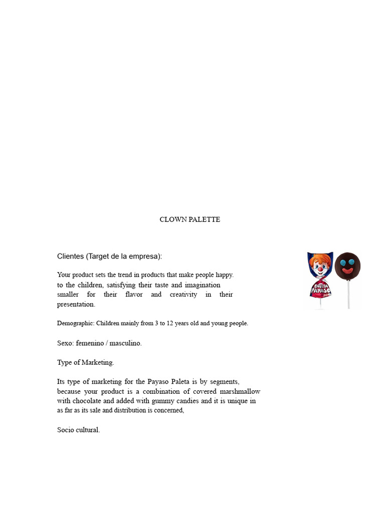 Clown Lollipop | PDF | Candy