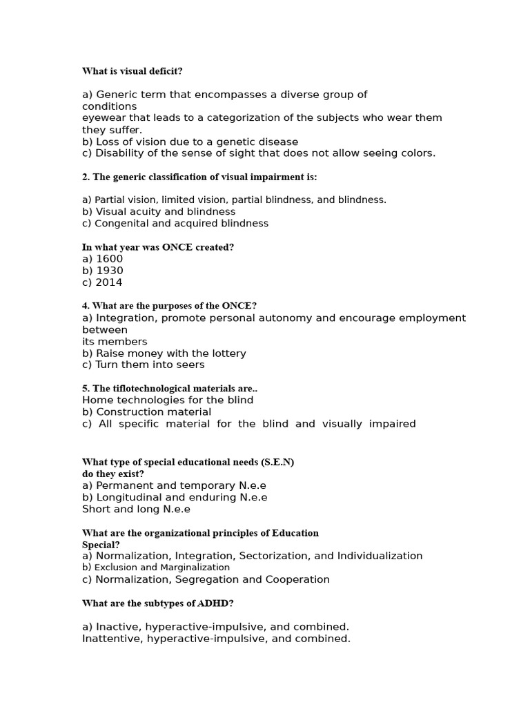 Understanding Visual Deficits and Disabilities | PDF | Attention ...
